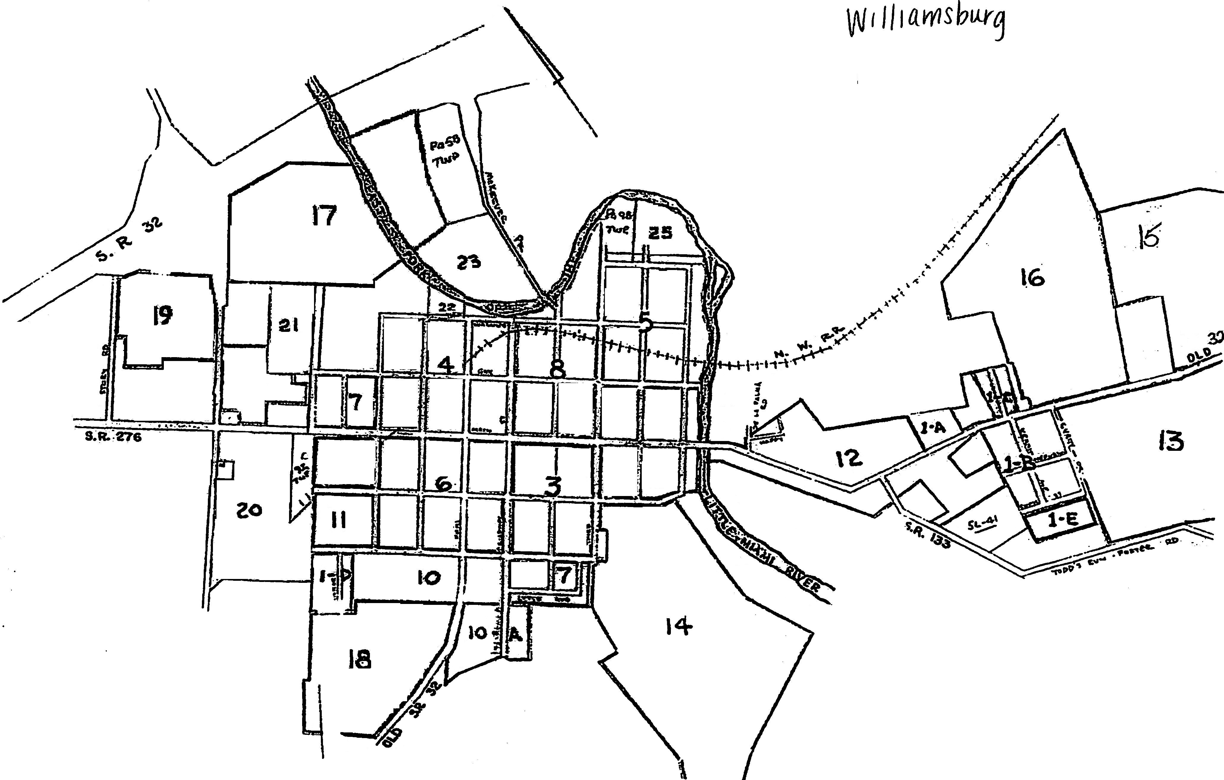 Old Williamsburg Map